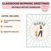 Classroom Morning Greeting Display Pack Morning Greeting for Students ...