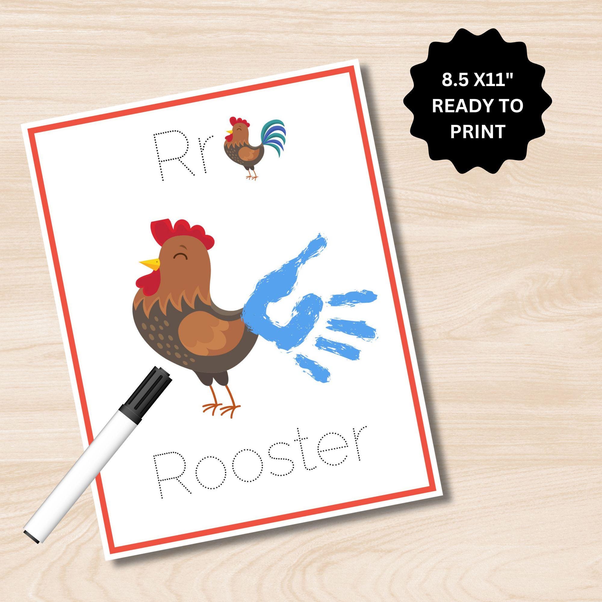 Alphabet Handprint Craft Alphabet Craft Alphabet Handprint Book Animal ...