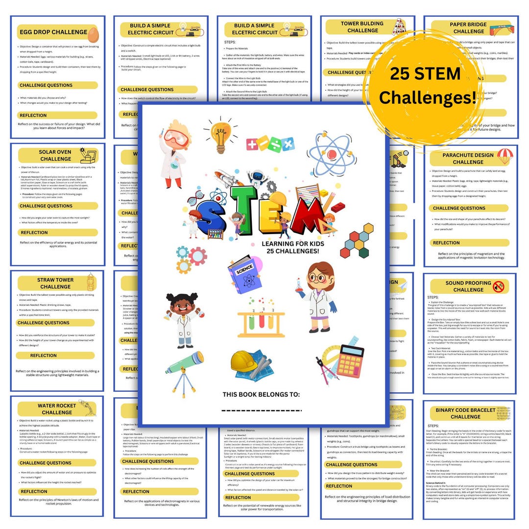 Mega Bundle STEM Kit Activities - STEM Homeschool Learning - DIY Stem ...