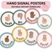 Classroom Hand Signals Poster Display Editable in Canva Boho Modern ...