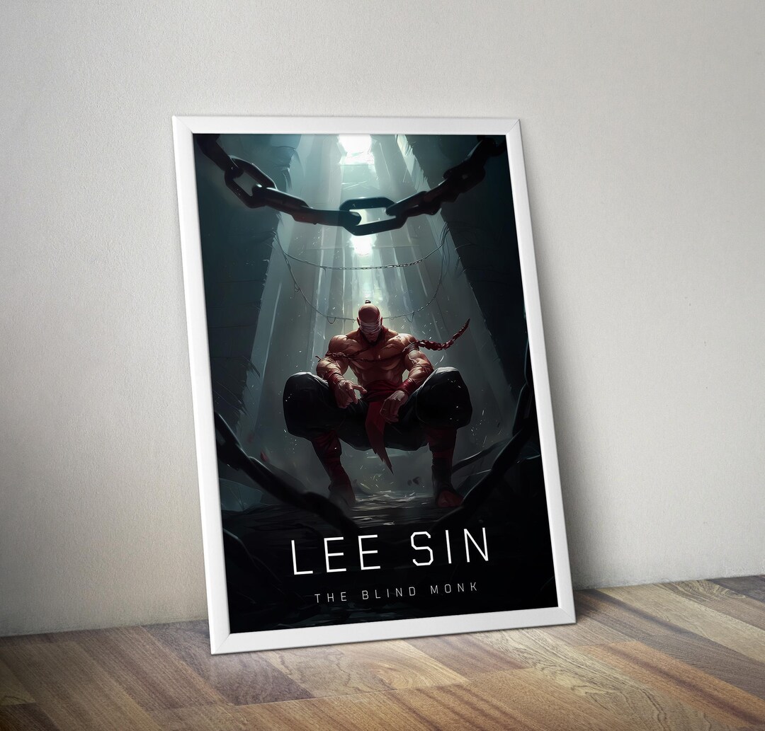 Lee Sin Poster League of Legends Poster Gaming Poster HD Color Game ...