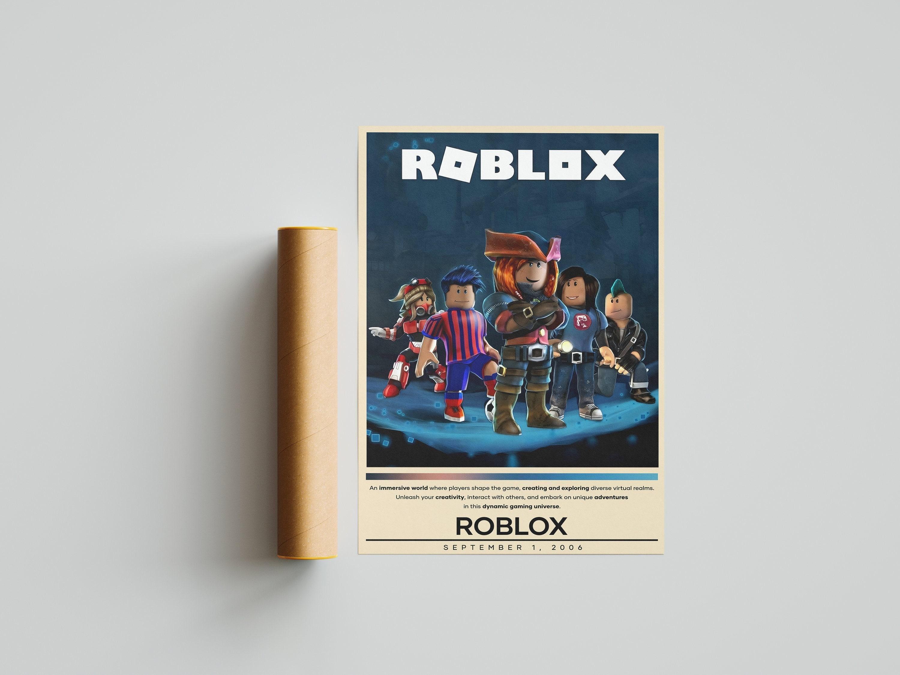 Roblox Poster Roblox Prints Gaming Poster 4 Colors Video Game Poster ...
