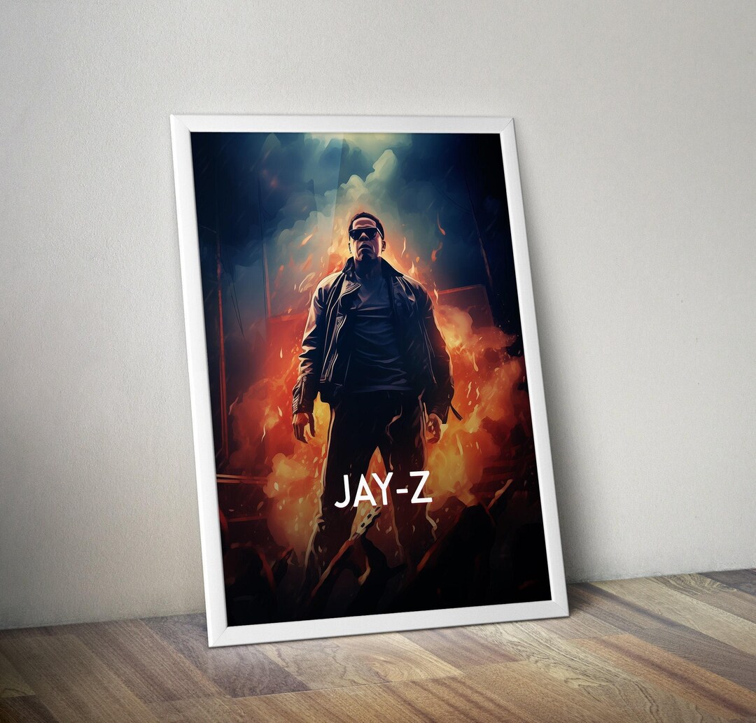 Jay-z Poster Print Artist Illustration Poster Artist Poster Prints Wall ...