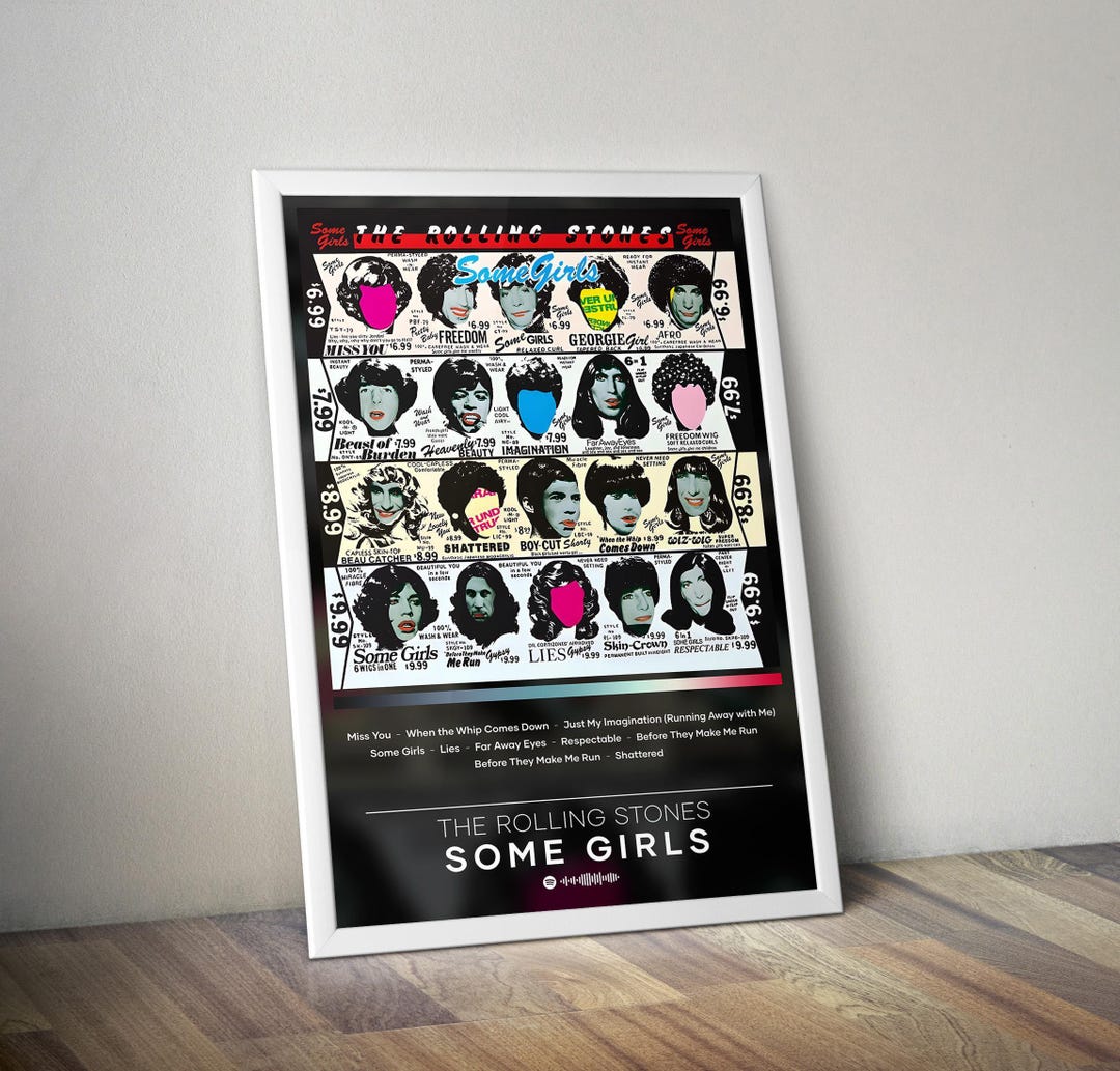 The Rolling Stones Poster Print | Some Girls Poster Prints | 4 Colors ...
