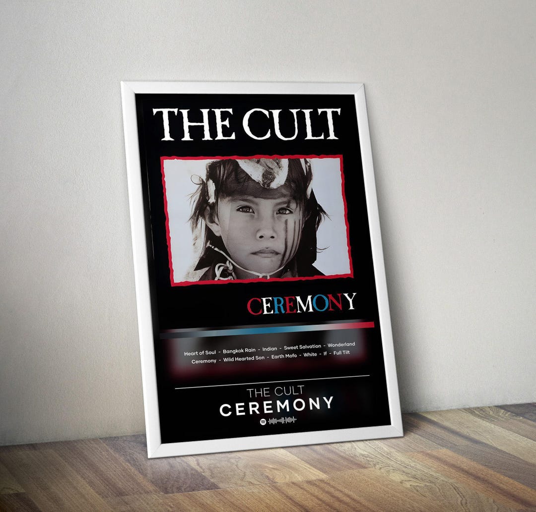 The Cult Poster Print | Ceremony Poster | Album Poster Print | 4 Color ...