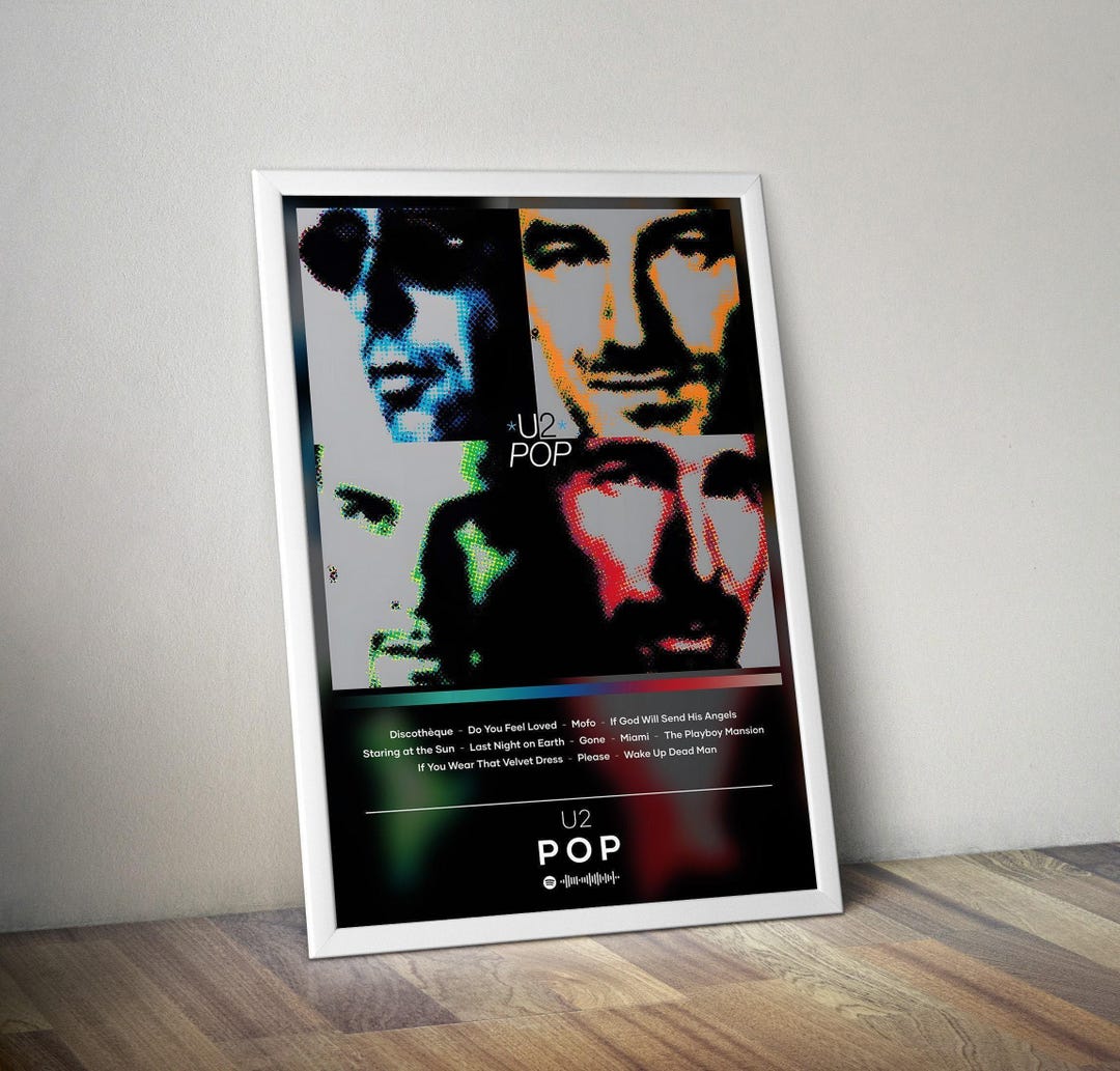 U2 Print Pop Poster Album Poster Prints 4 Colors Wall Decor Posters ...