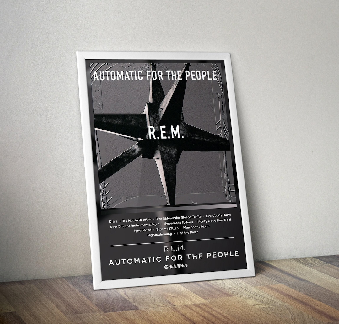 REM Poster | Automatic for the People Poster | Album Poster Print | 4 ...