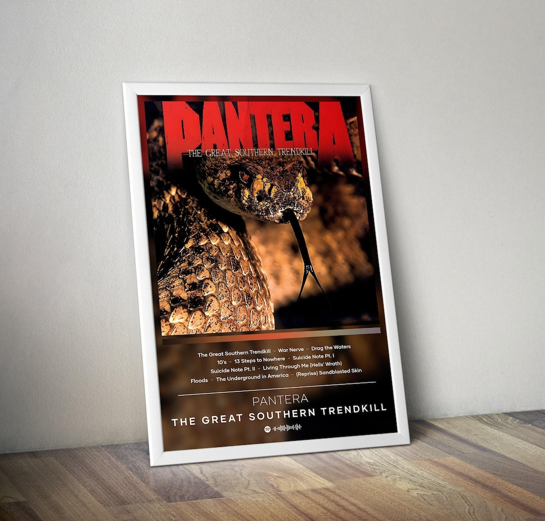 Pantera Poster | the Great Southern Trendkill Poster | Album Poster ...