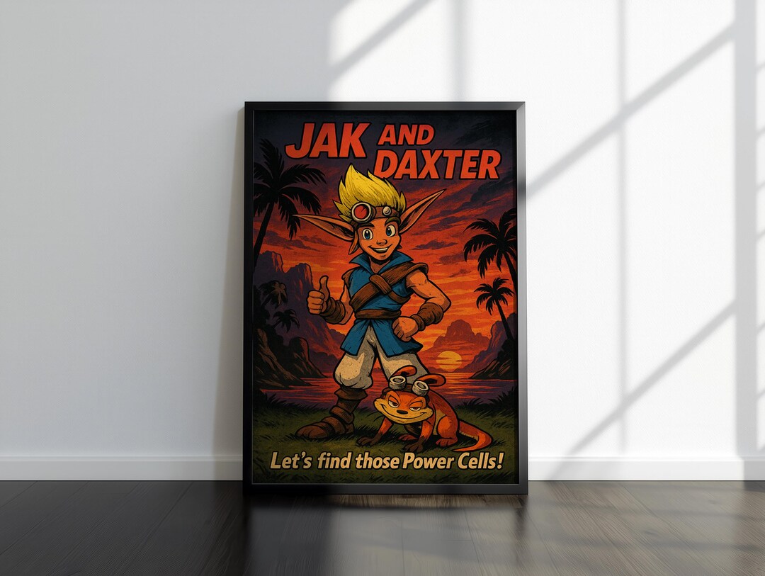 Jak and Daxter Poster | Video Game Prints | Fast Shipping | Gaming ...