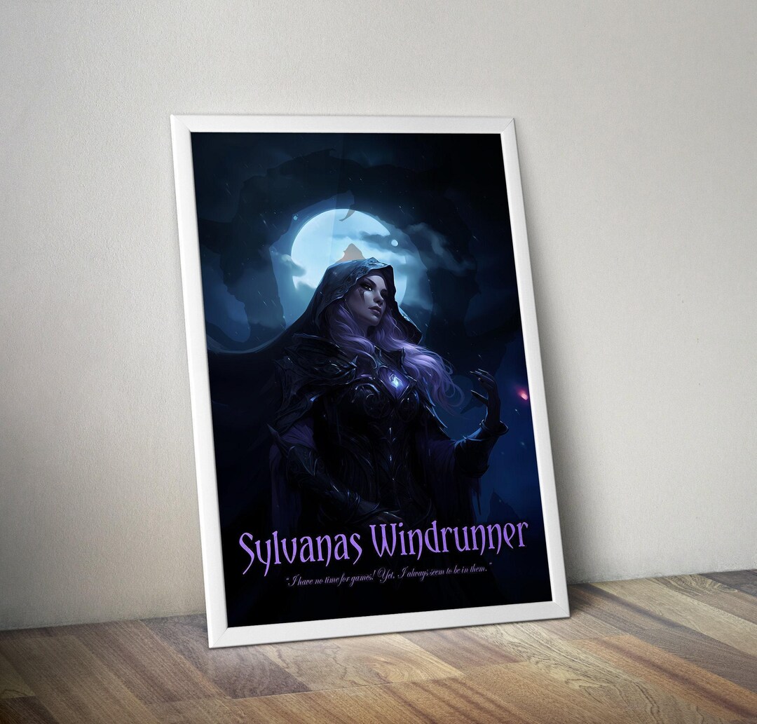 Sylvanas Windrunner | Wow Poster | Wow Artwork | Gaming Poster | HD Color | Wall Poster ...