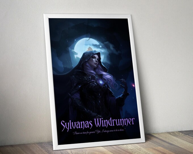 Sylvanas Windrunner | Wow Poster | Wow Artwork | Gaming Poster | HD ...