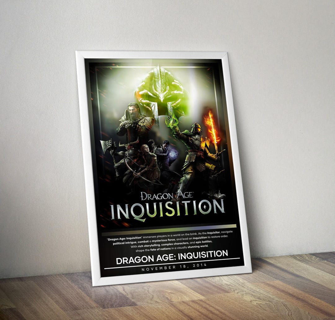 Dragon Age: Inquisition Poster Dragon Age Prints Gaming Posters 4 ...