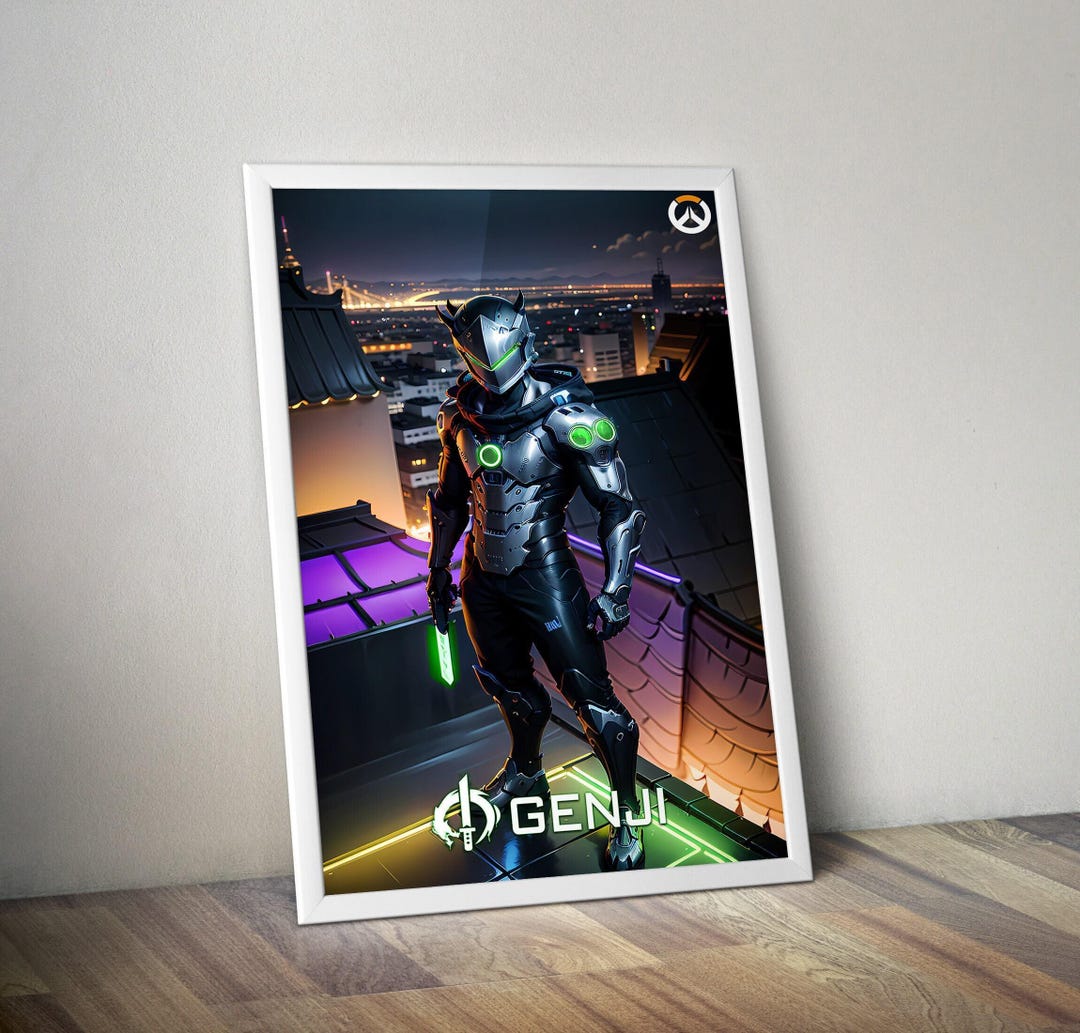 Genji Overwatch Poster Overwatch Artwork Gaming Poster HD Color Wall ...