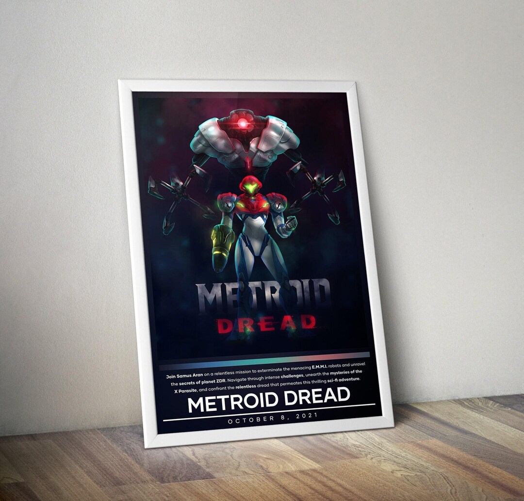 Metroid Dread Poster Metroid Prints Gaming Poster 4 Colors Video Game ...