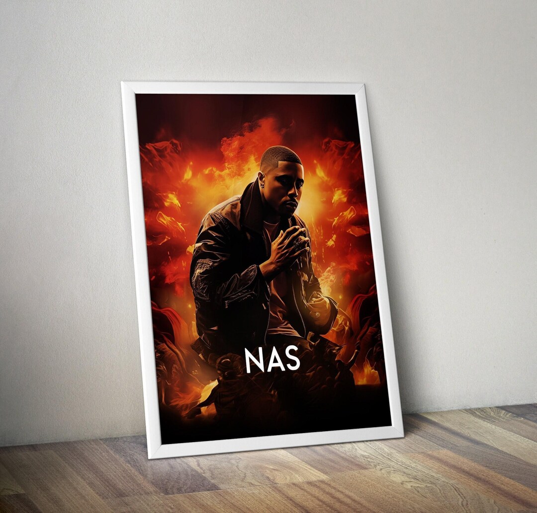 Nas Poster Print | Artist Illustration Poster | Artist Poster Prints ...