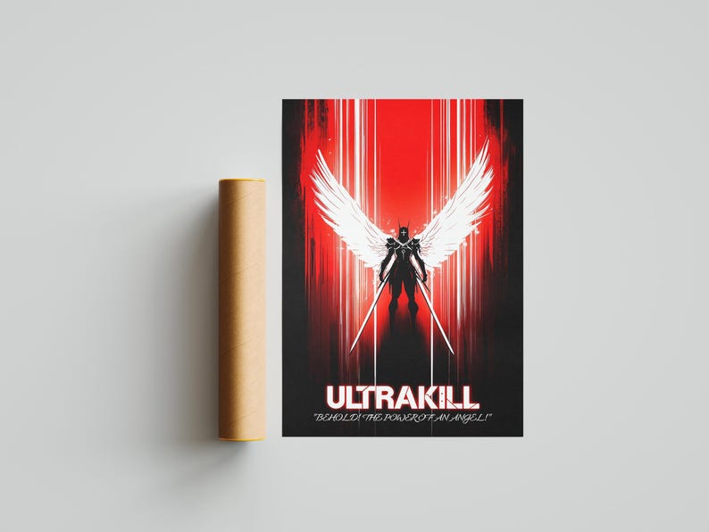 Gabriel Ultrakill Ultrakill Poster Ultrakill Artwork Gaming Poster HD ...