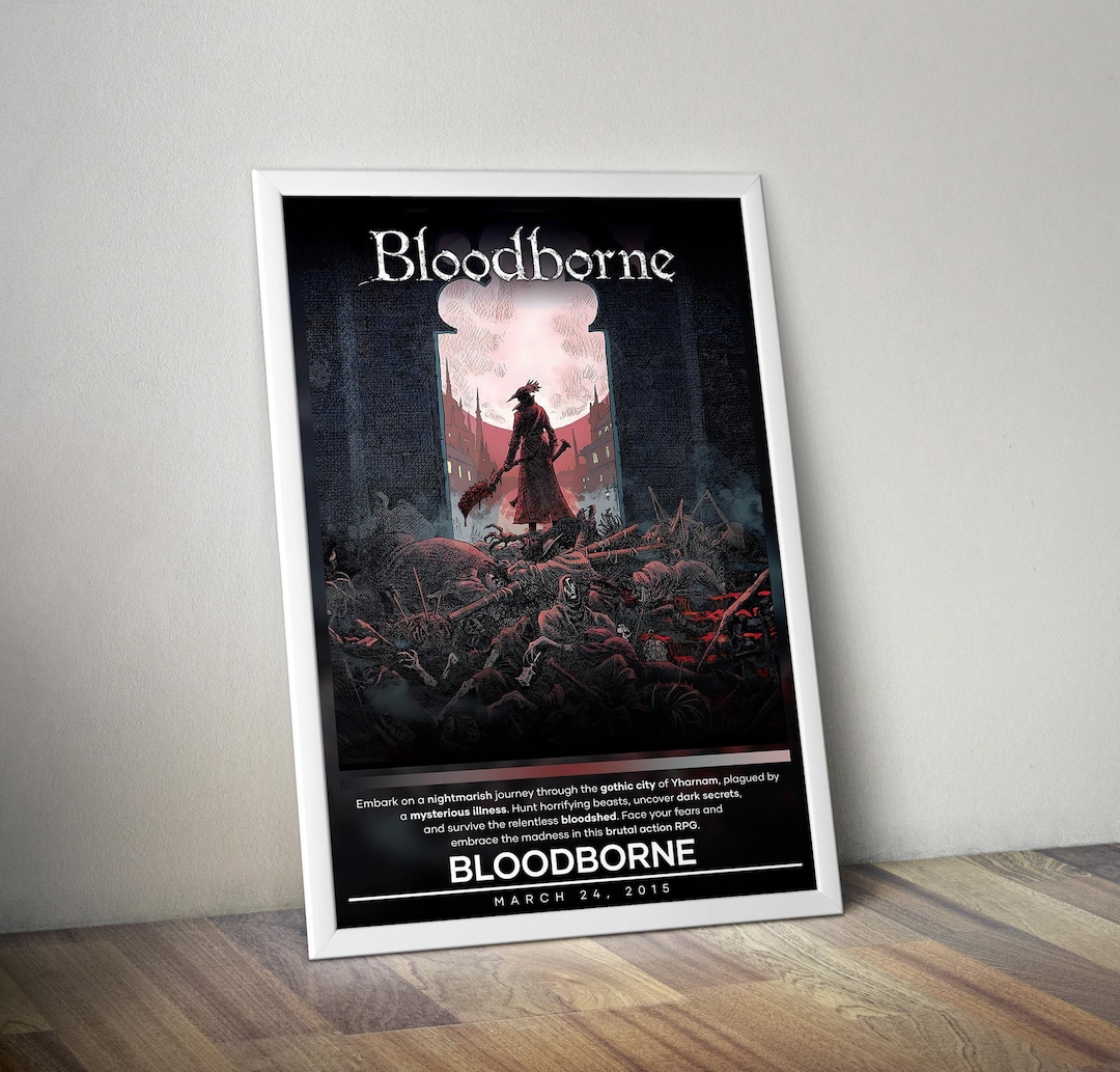 Bloodborne Poster Bloodborne Prints Gaming Posters 4 Colors Video Game ...