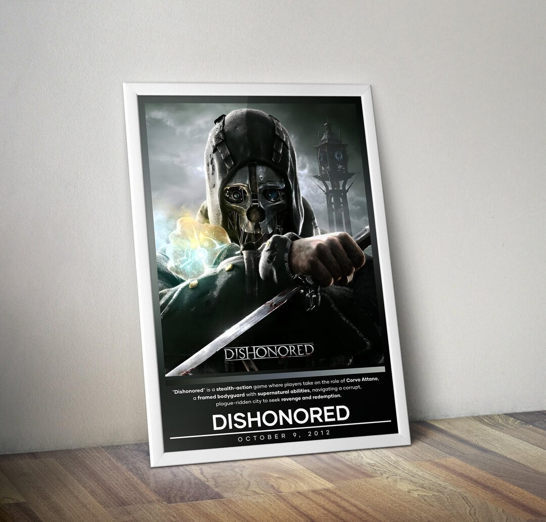 Dishonored Poster | Dishonored Prints | Gaming Poster | 4 Colors ...