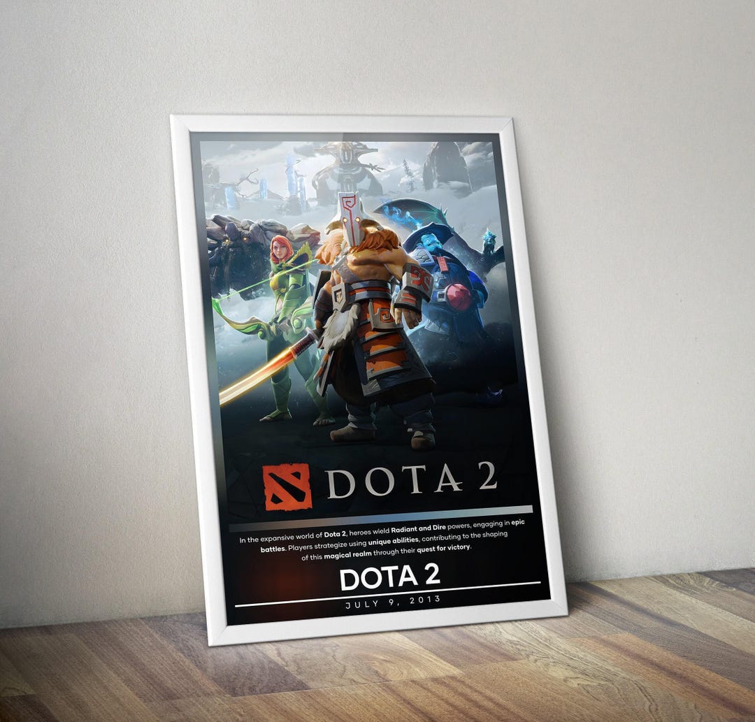 Dota 2 Poster Dota 2 Prints Gaming Poster Prints 4 Colors Video Game ...