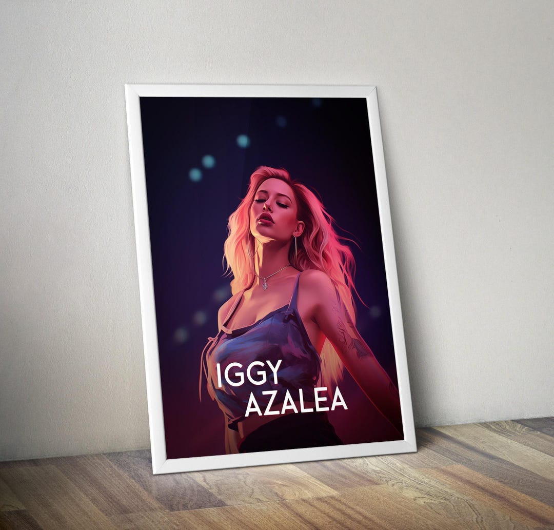 Iggy Azalea Poster Print Artist Illustration Poster Artist Poster ...