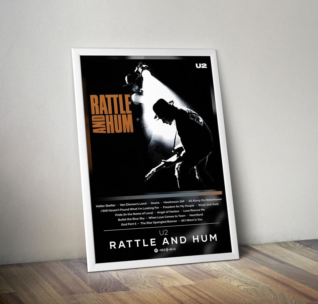 U2 Print | Rattle and Hum Poster | Album Poster Prints | 4 Colors ...