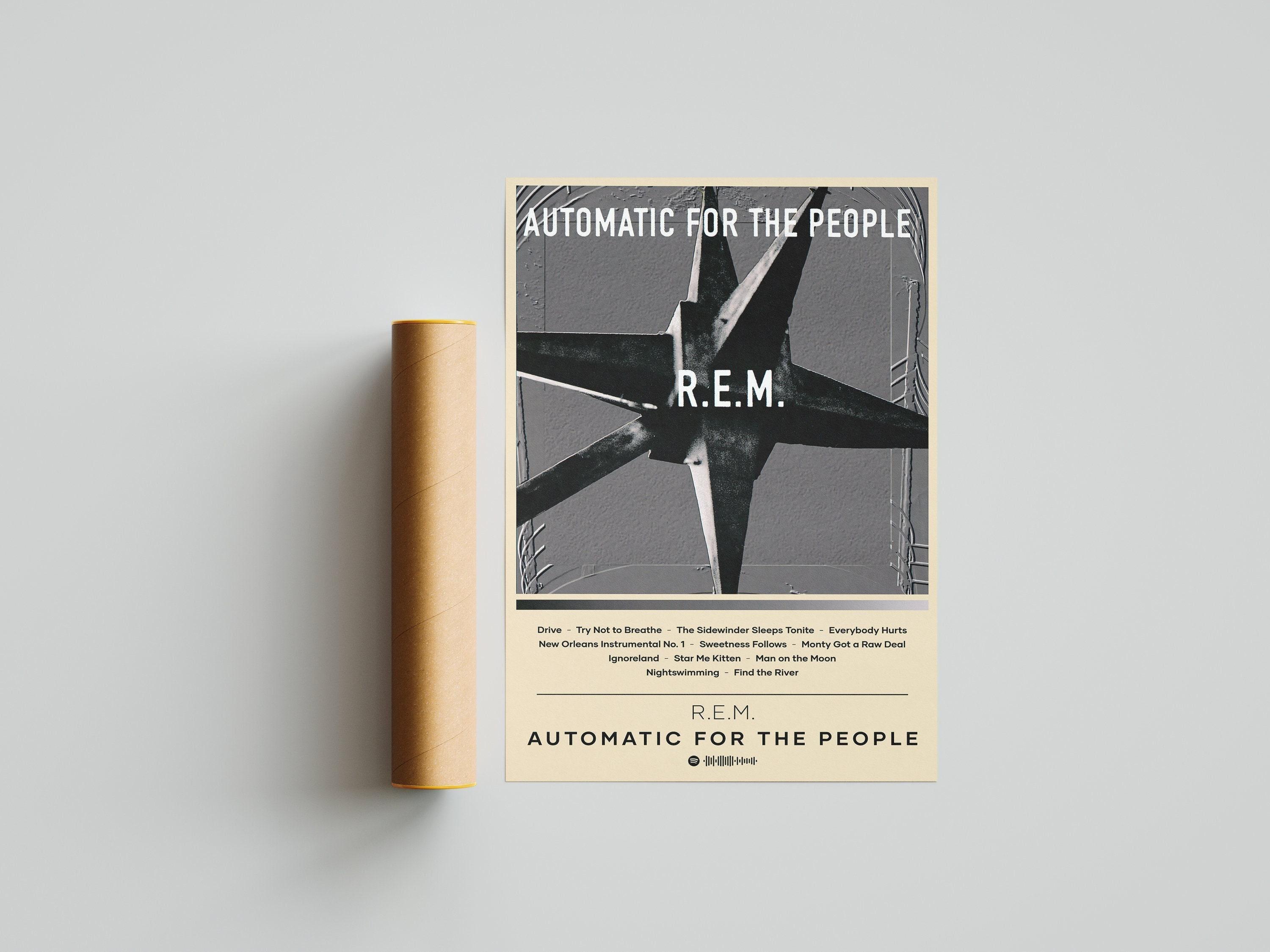 REM Poster | Automatic for the People Poster | Album Poster Print | 4 ...