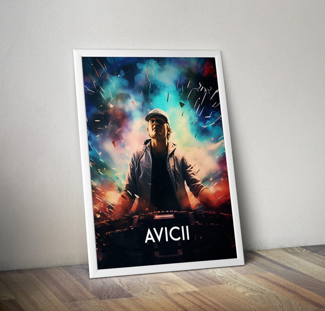 Avicii Poster Print Artist Illustration Poster Artist Poster Prints ...