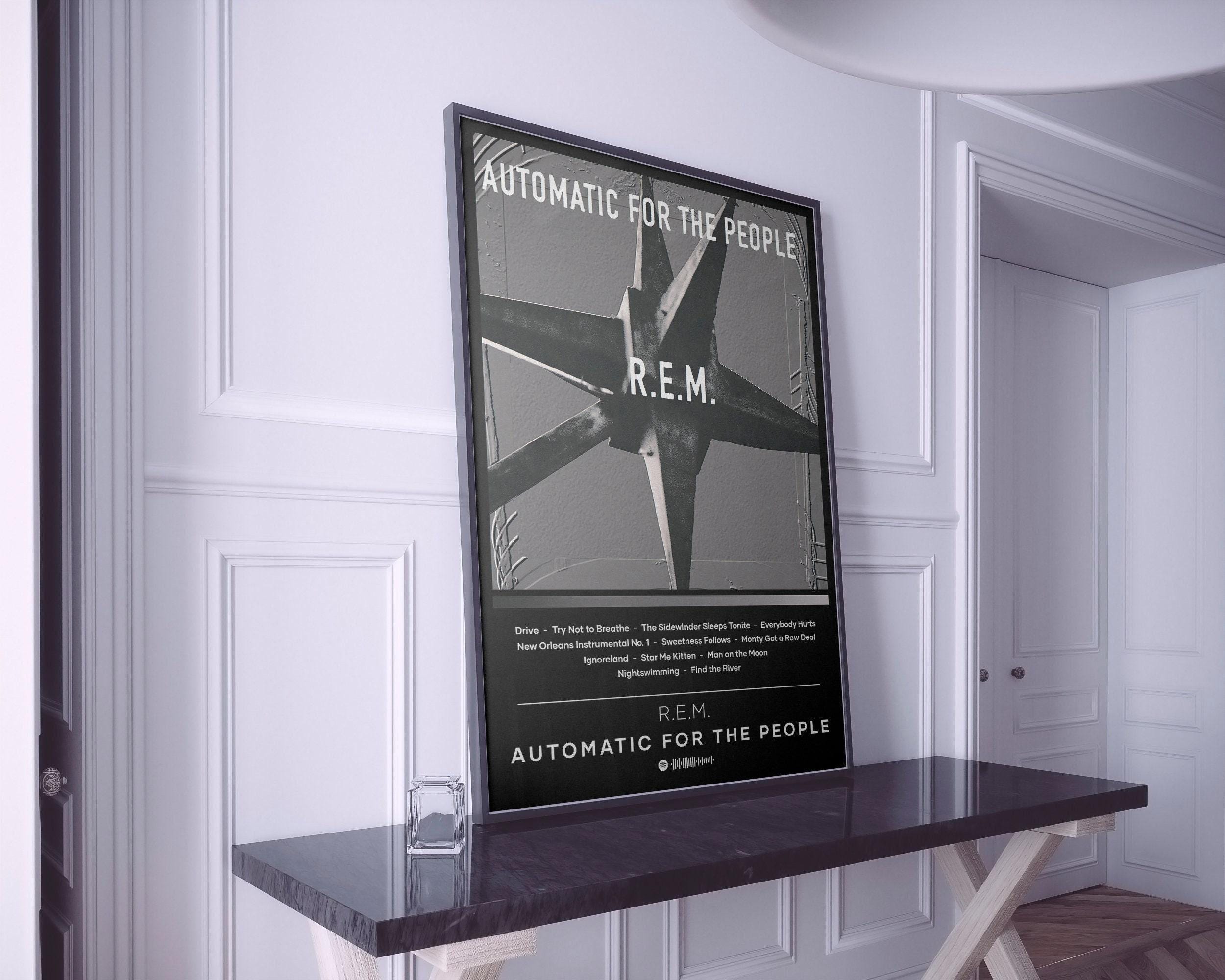 REM Poster | Automatic for the People Poster | Album Poster Print | 4 ...
