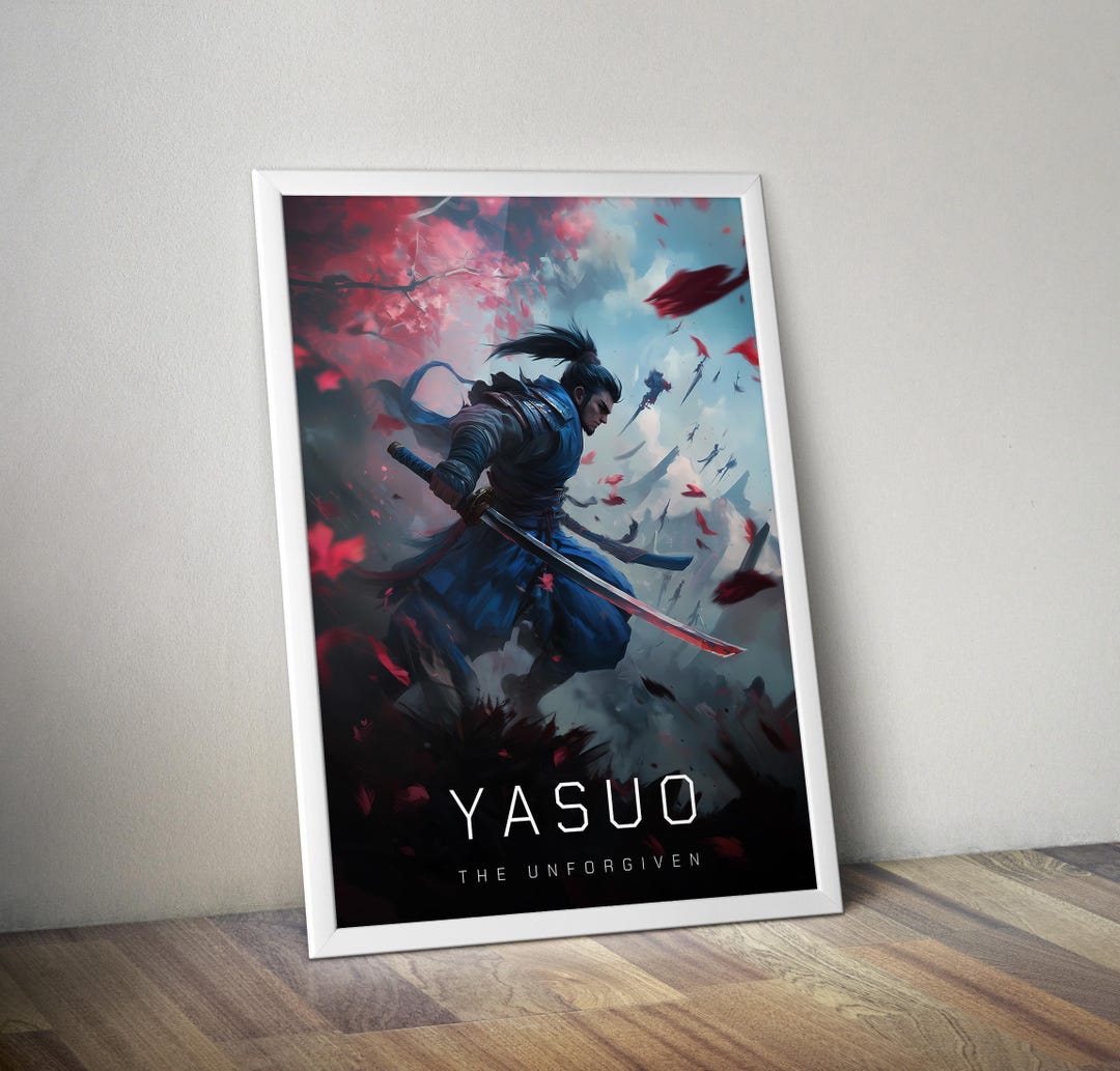 Yasuo Poster League of Legends Poster Gaming Poster HD Color Game ...