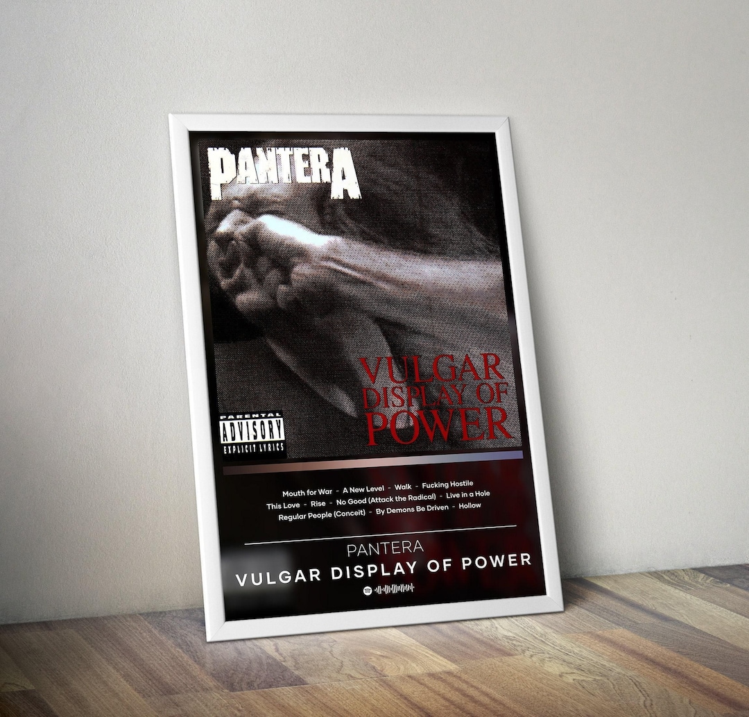 Pantera Poster Vulgar Display of Power Poster, Album Poster Print, 4 ...