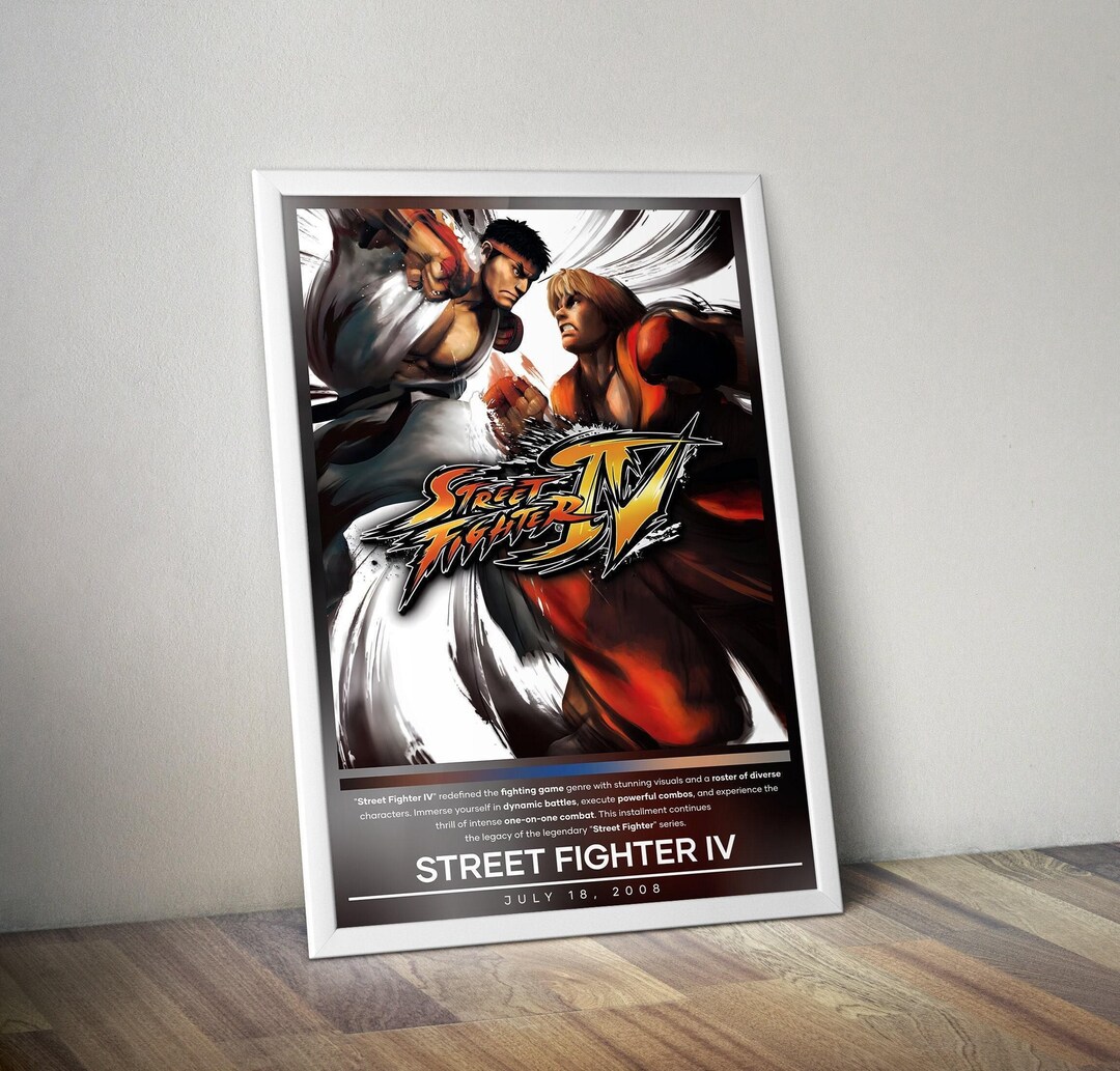 Street Fighter IV Poster Street Fighter Prints Gaming Poster 4 Colors ...