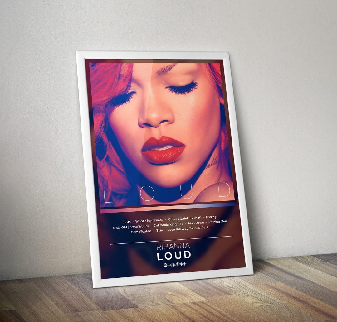 Rihanna Poster Loud Poster Album Poster Print 4 Color Wall Decor Poster ...
