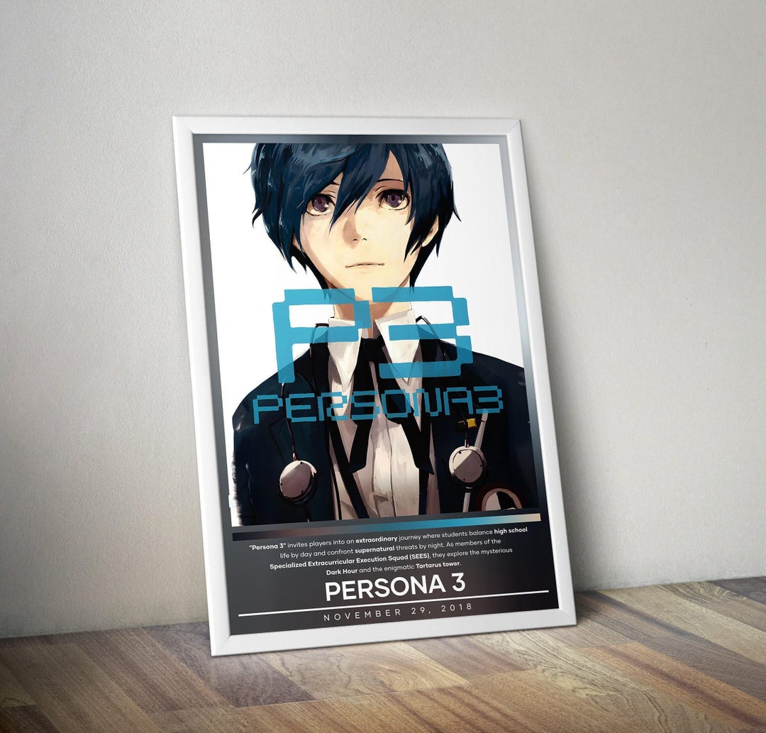 Persona 3 Poster Persona Prints Gaming Posters 4 Colors Video Game ...