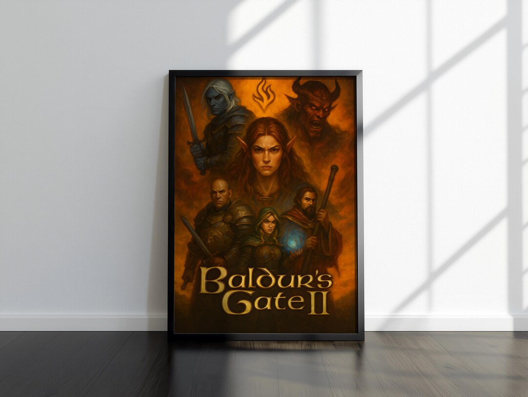 Baldur's Gate 2 Poster | High Quality Prints | Fast Shipping | Gaming ...