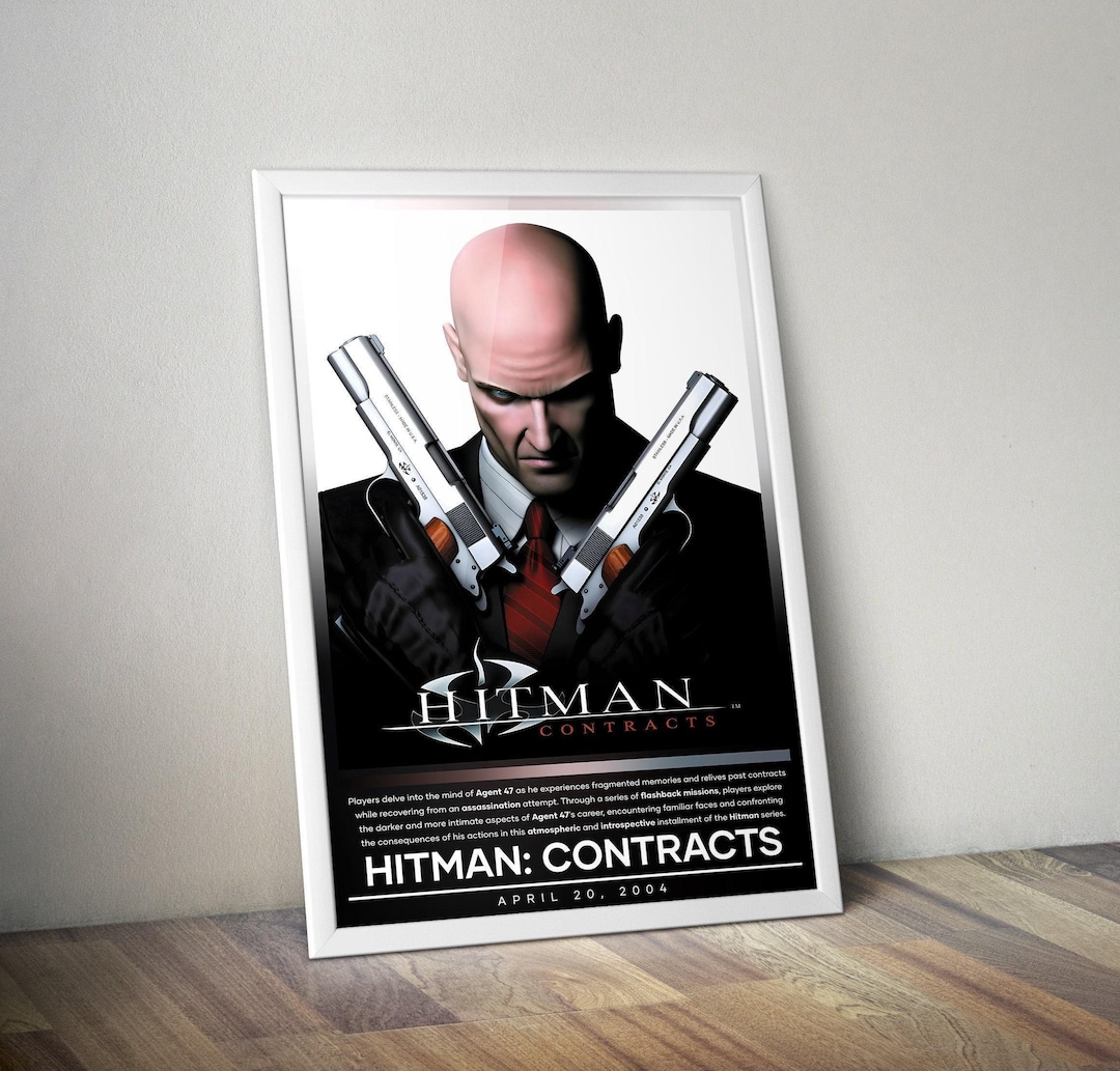 Hitman Contracts Poster Hitman Print Gaming Poster Print 4 Colors Video ...