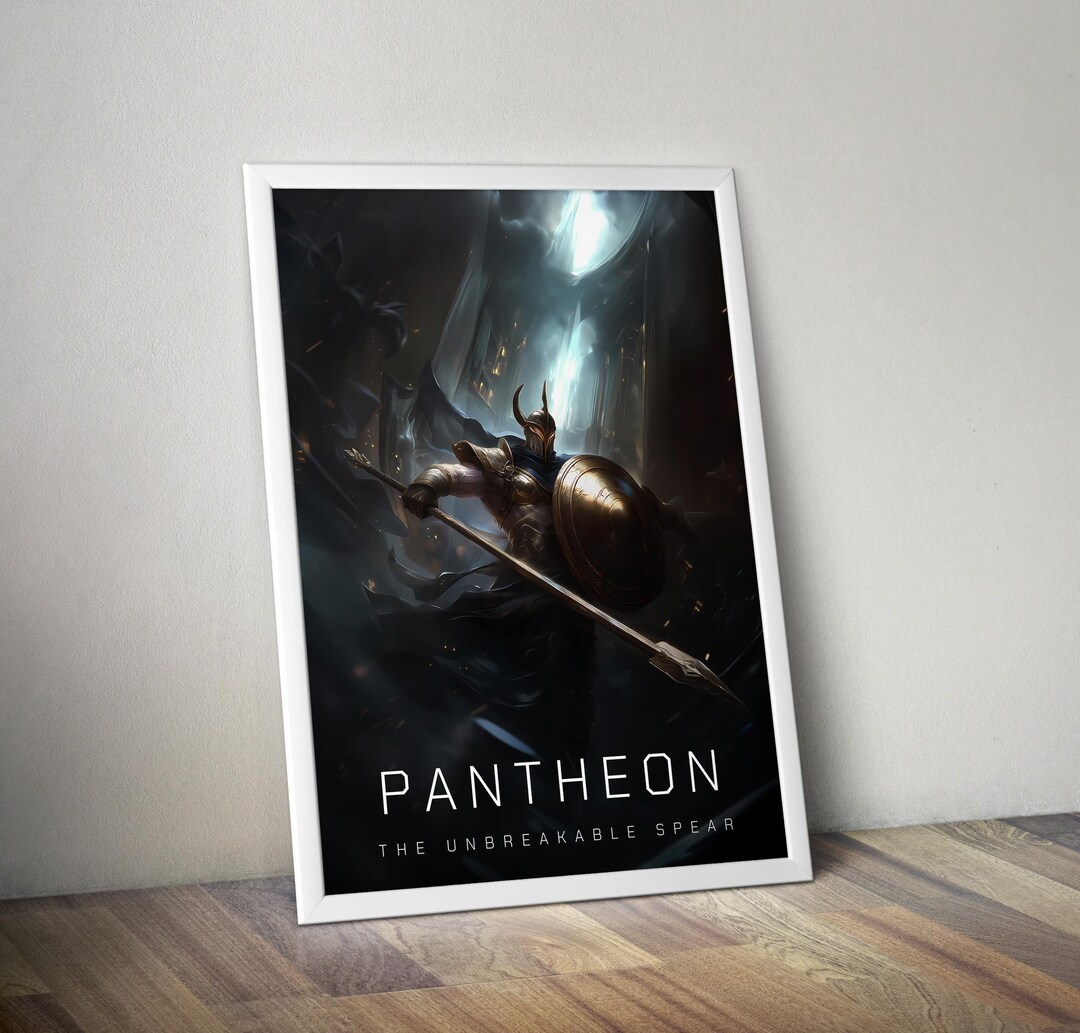 Pantheon Poster League of Legends Poster Gaming Poster HD Color Game ...