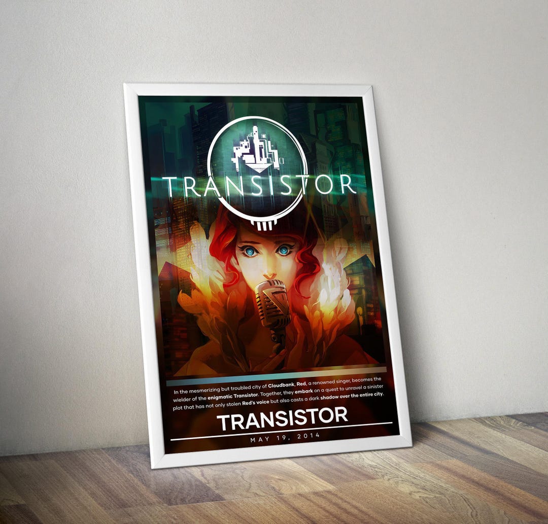Transistor Poster | Transistor Print | Gaming Poster | 4 Colors | Video ...
