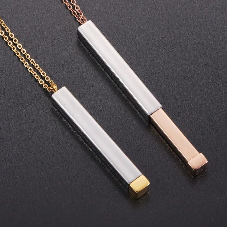 Personalized Hidden Message Necklace, Handmade Gift, Secret Pendant ...