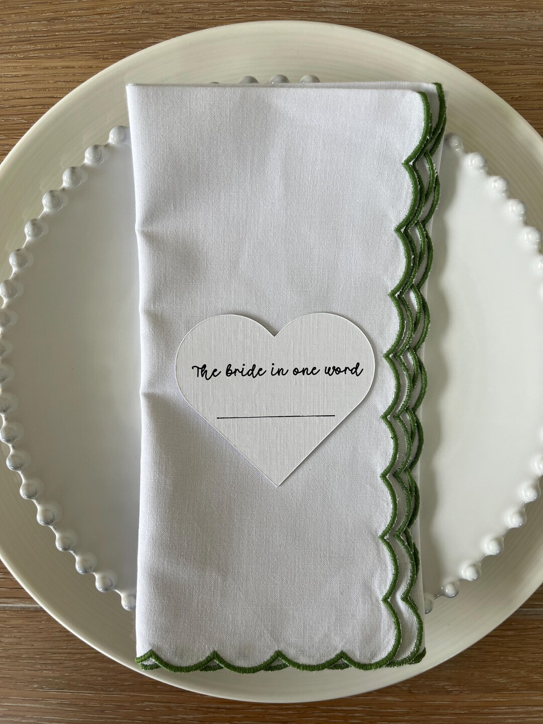 Bridal Shower Game / Hen Party Game - Heart Shaped the Bride in One ...