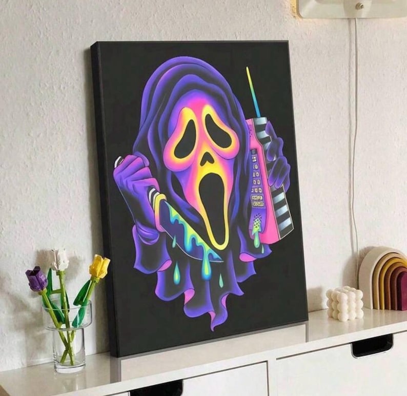 Scream Ghostface Movie Canvas Print - Etsy