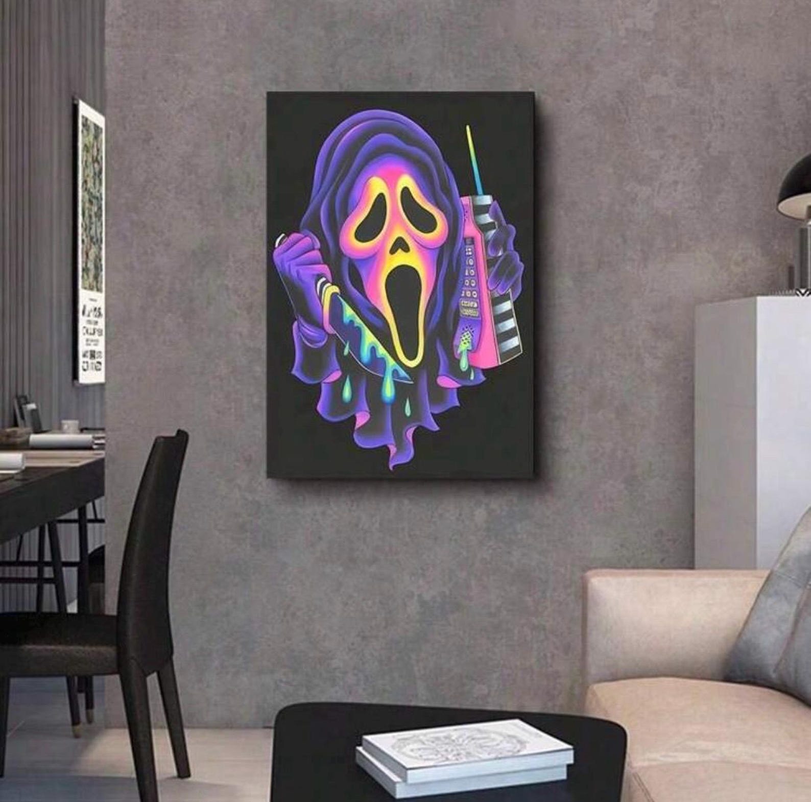 Scream Ghostface Movie Canvas Print - Etsy