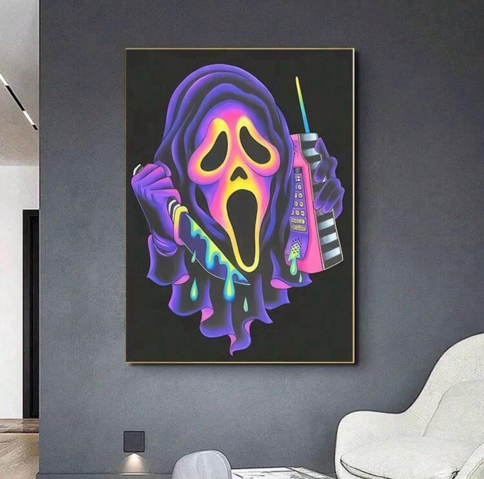 Scream Ghostface Movie Canvas Print - Etsy
