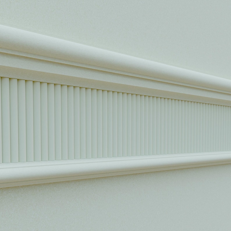 Fluted Ribbed 38-100mm Decoration MDF Panel Dado Rail Tape - Etsy