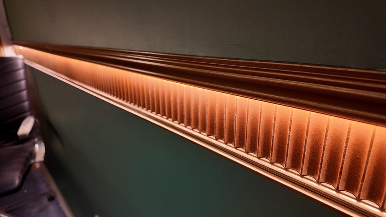 Fluted Ribbed 38-100mm Decoration MDF Panel Dado Rail Tape - Etsy