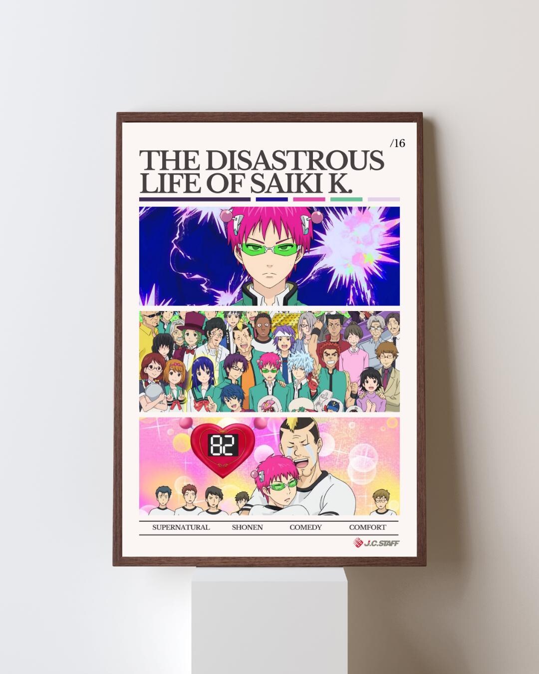 Saiki K Poster, Wall Art Print, Otaku Room Decor, Japanese Manga Poster ...