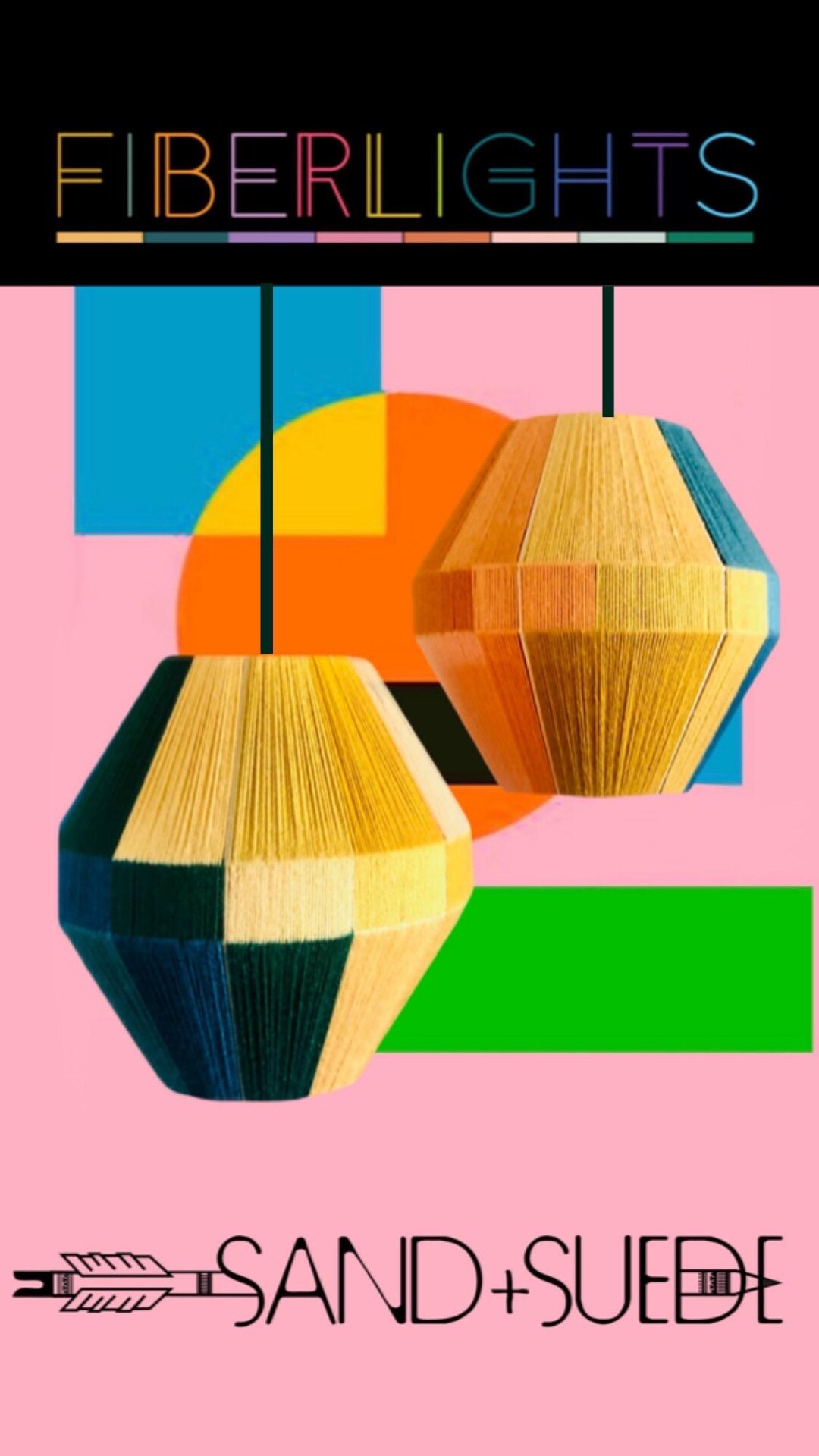 FIBERLIGHTS Handmade Bespoke Textile Wrapped Modern Metal Frame Lights ...