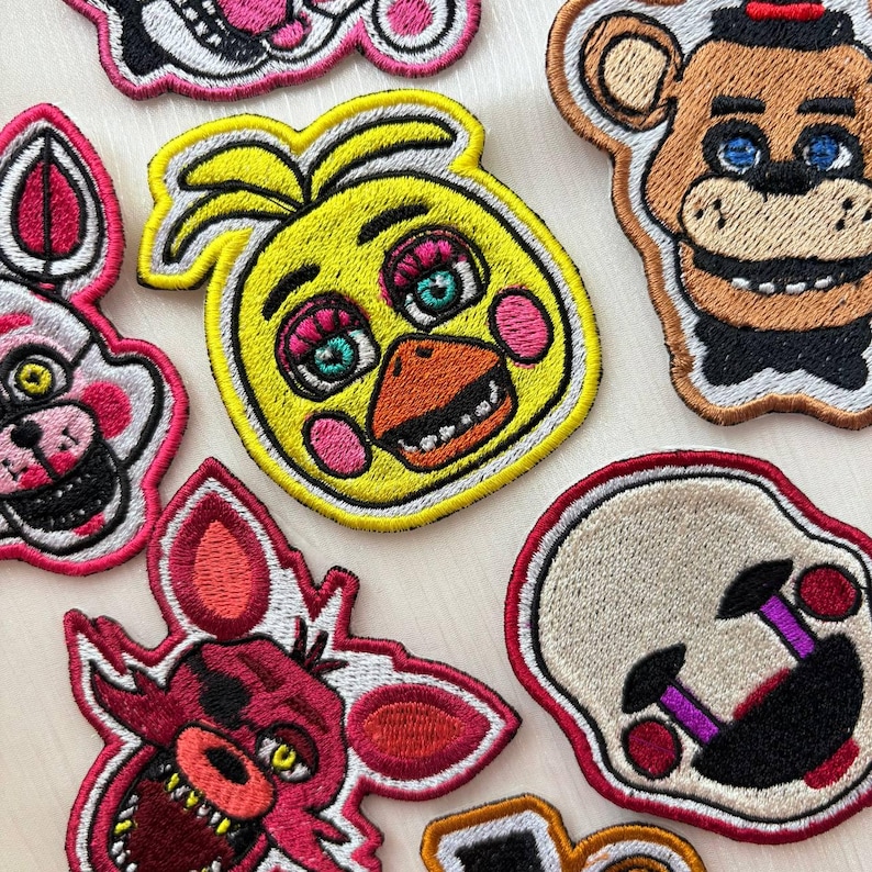 Embroidered Custom Villain Five Nights at Freddys Halloween Patch, Fnaf ...