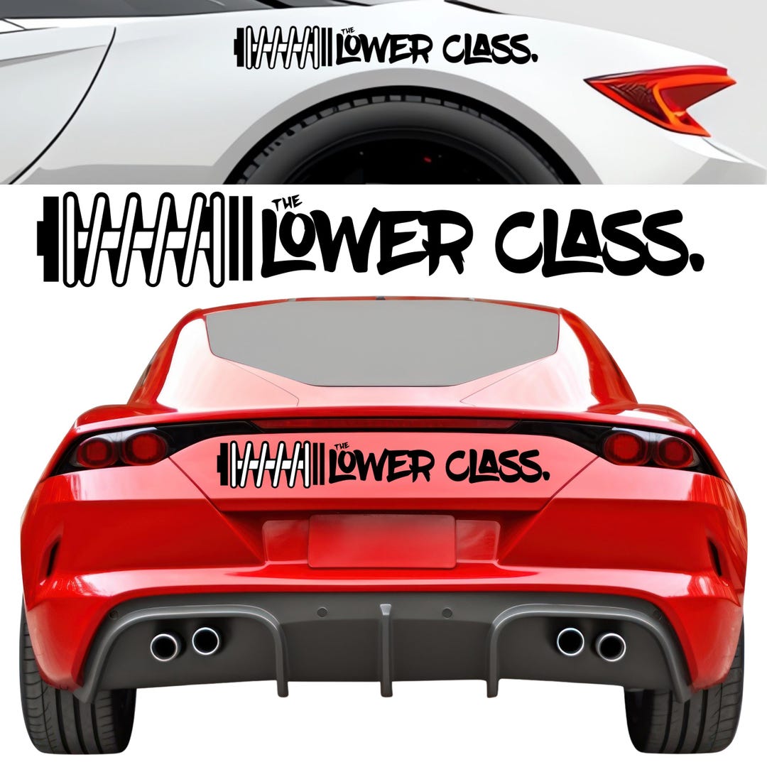 The Lower Class Coil Vinyl Decal - Stance Car Sticker for Slammed ...