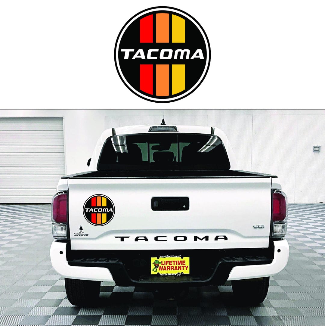 Tacoma Retro Vinyl Decal – Indoor/outdoor Vintage Truck Emblem Sticker ...