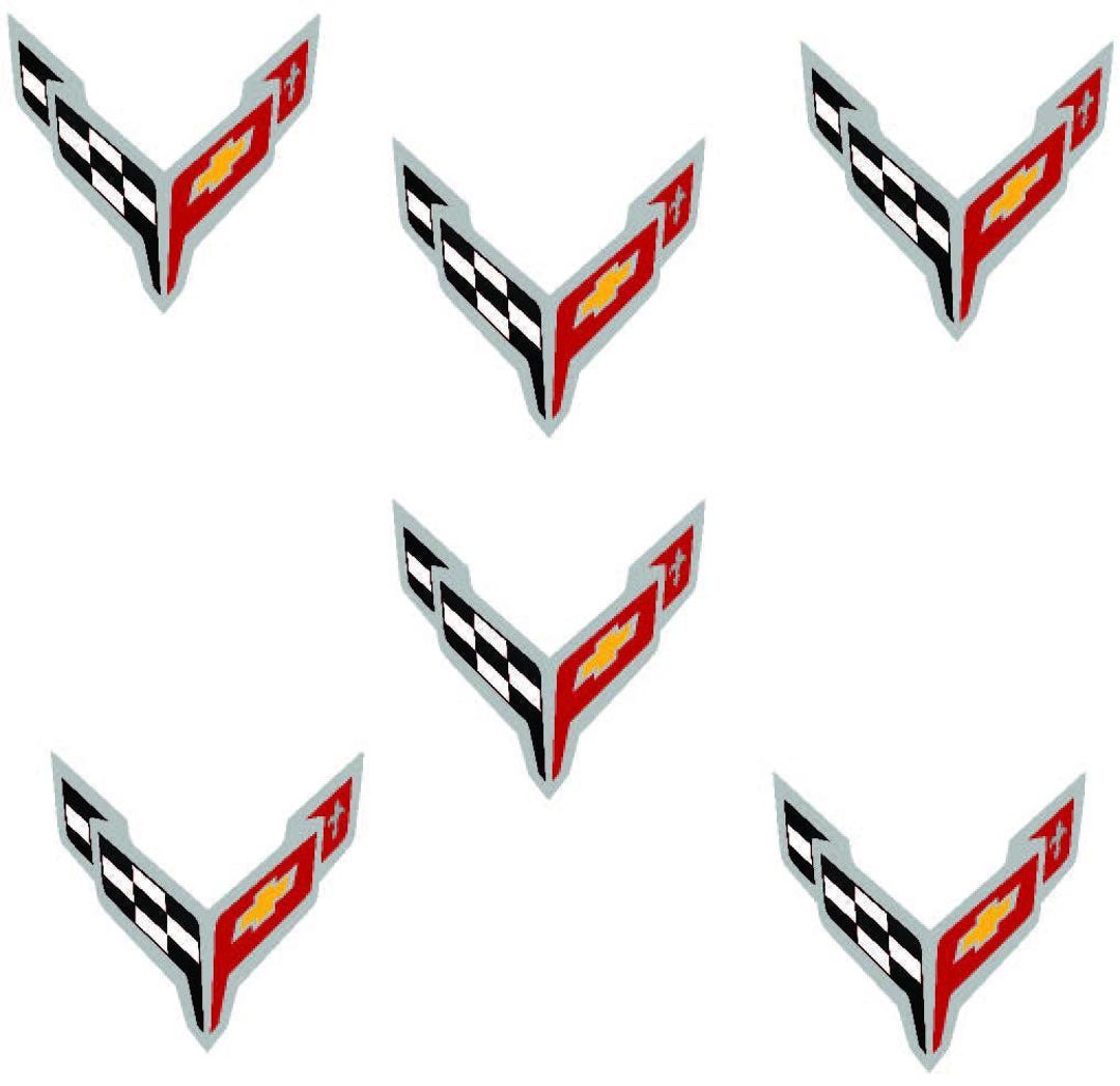 Corvette Emblem Sticker – Chevrolet Corvette Logo Decal – Weatherproof ...